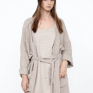 Linen Bath Robe / Linen Robe / Various Colors Available / - Etsy