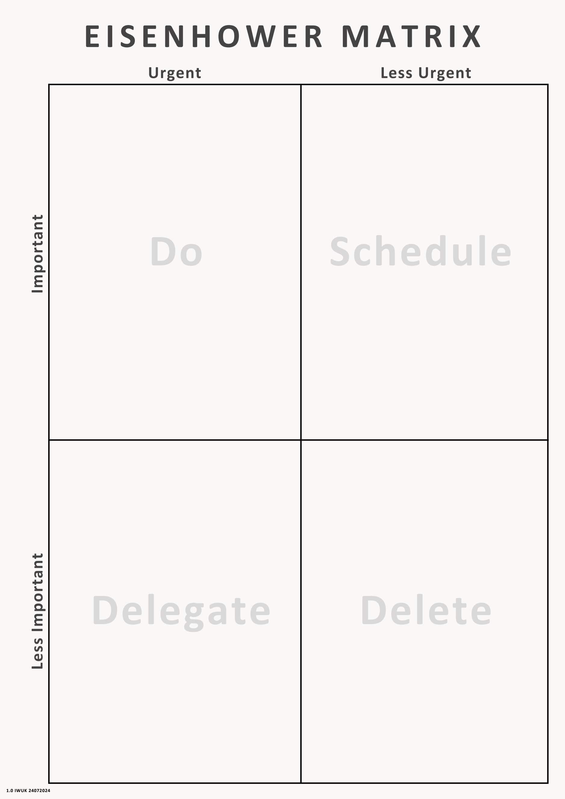 Eisenhower Matrix Time Management Template for Remarkable 2 Devices - Etsy