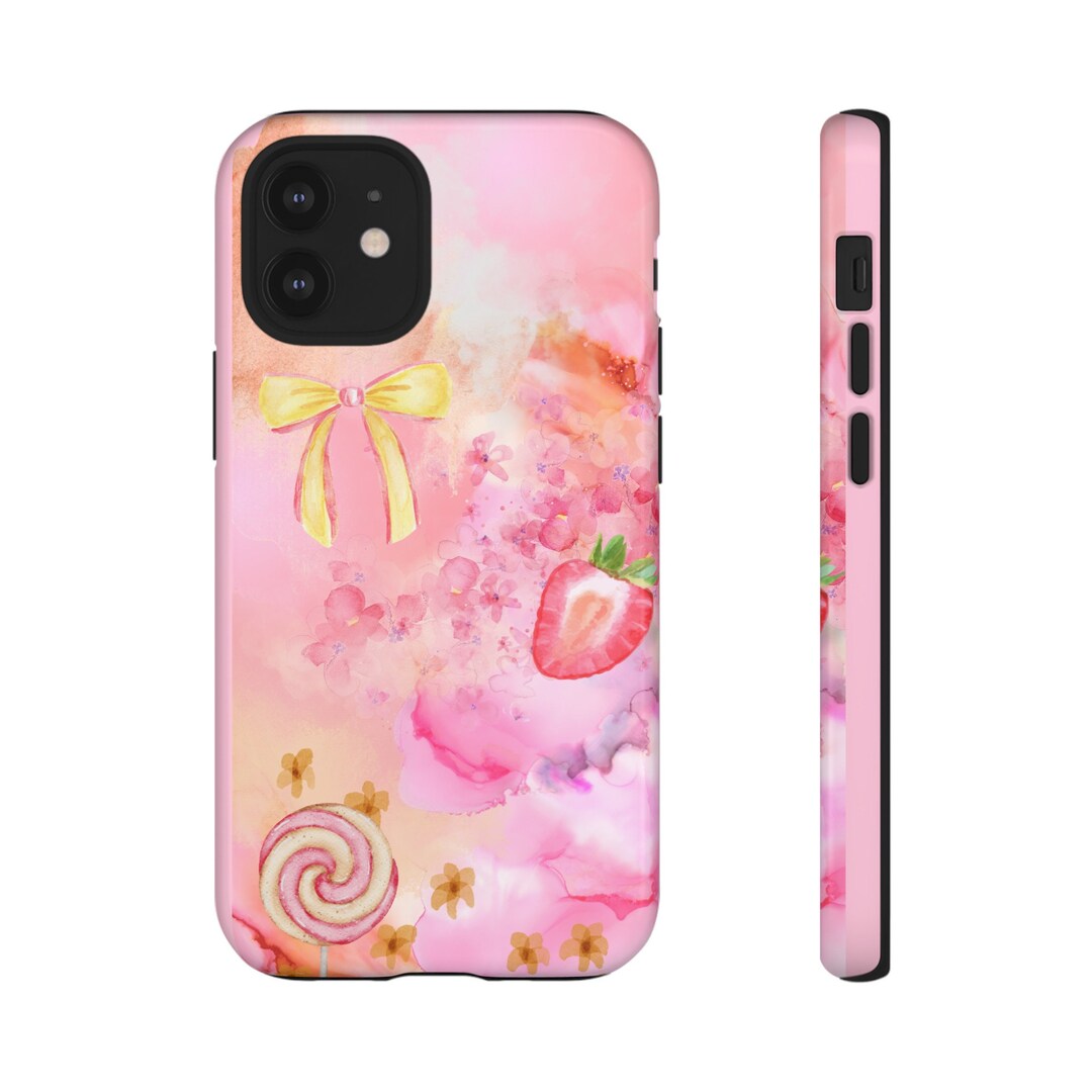Coquette Collage Pink Bow Lollipop Phone Case Preppy and Cute Aesthetic ...