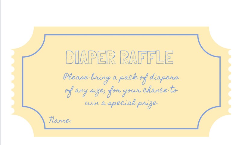 Sicilian Lemon Baby Boy Shower Game Diaper Raffle Sign and Tickets ...
