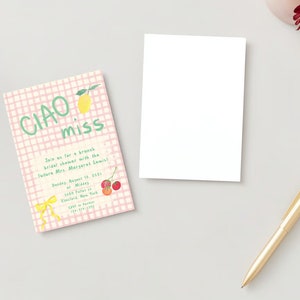 Lemon European Italian Sicilian Hand Painted Ciao Miss Bridal Shower ...