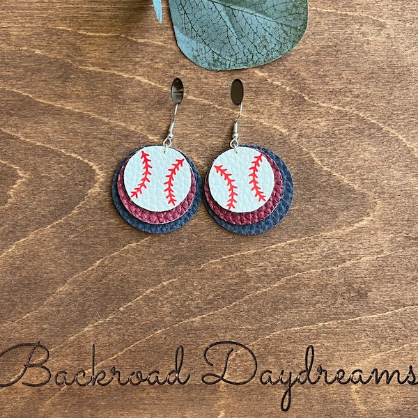 Baseball Earrings - Etsy
