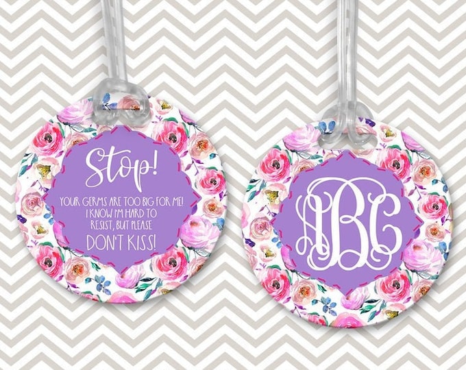 Stop Your Germs Are Too Big for Me Baby Carseat Tag, Baby Tag for Car ...