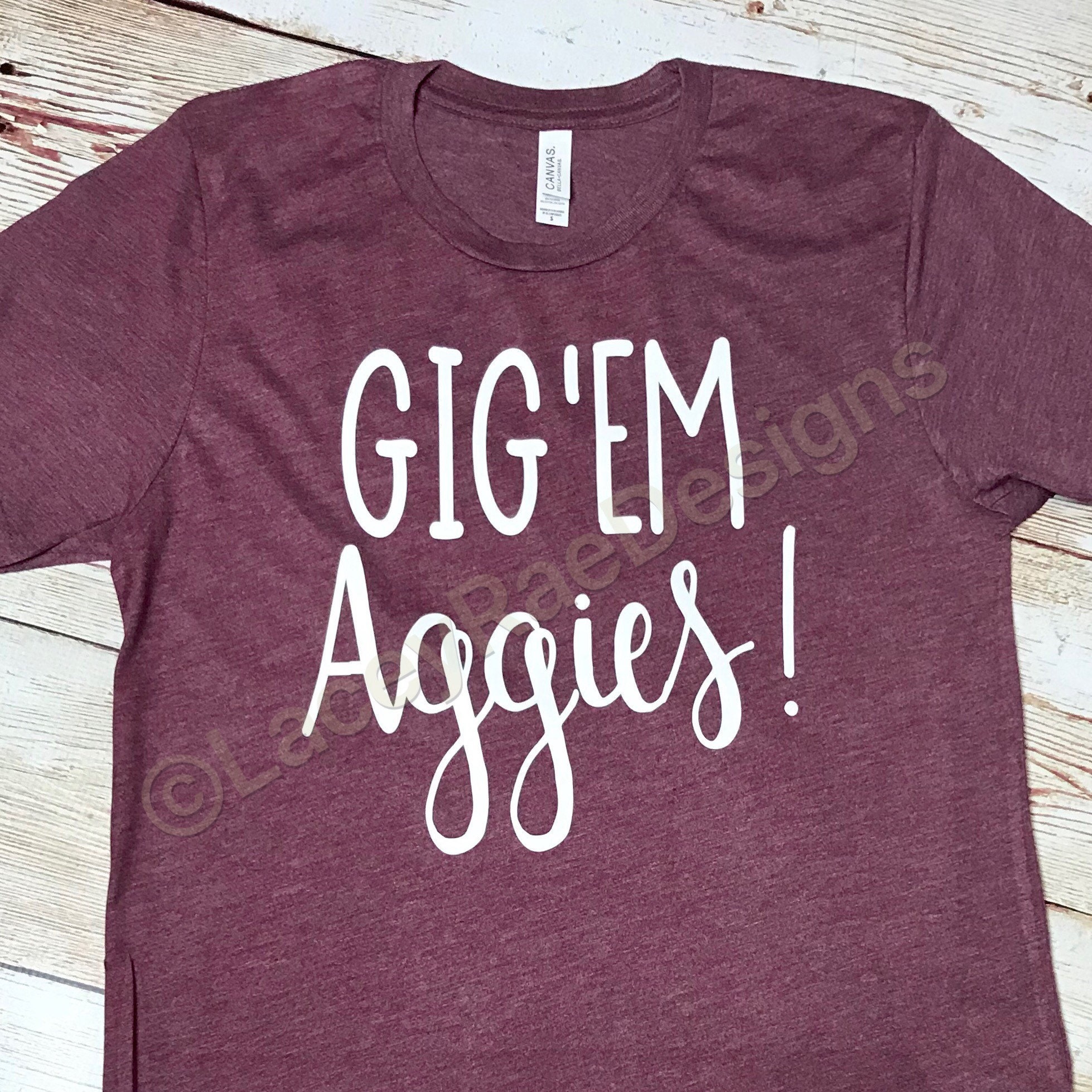 Gigem Aggies shirt game day shirt Texas A&M shirt vinyl | Etsy