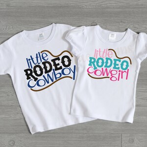 Little Rodeo Cowboy or Cowgirl Shirt, Rodeo Shirt for Kids, Rodeo ...