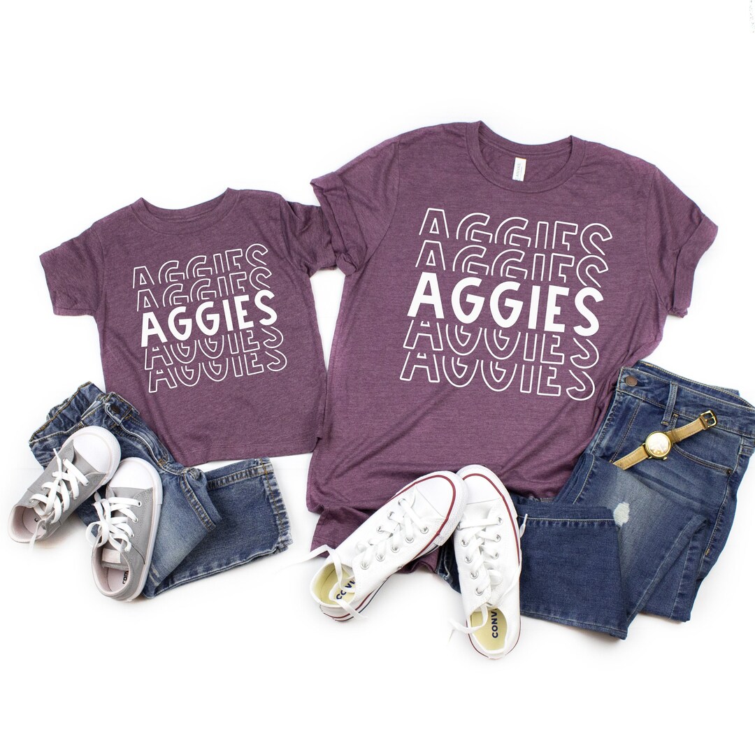 Aggies Shirt, Game Day Shirt, Texas A&M Shirt, Crew Neck Aggie, Aggie ...