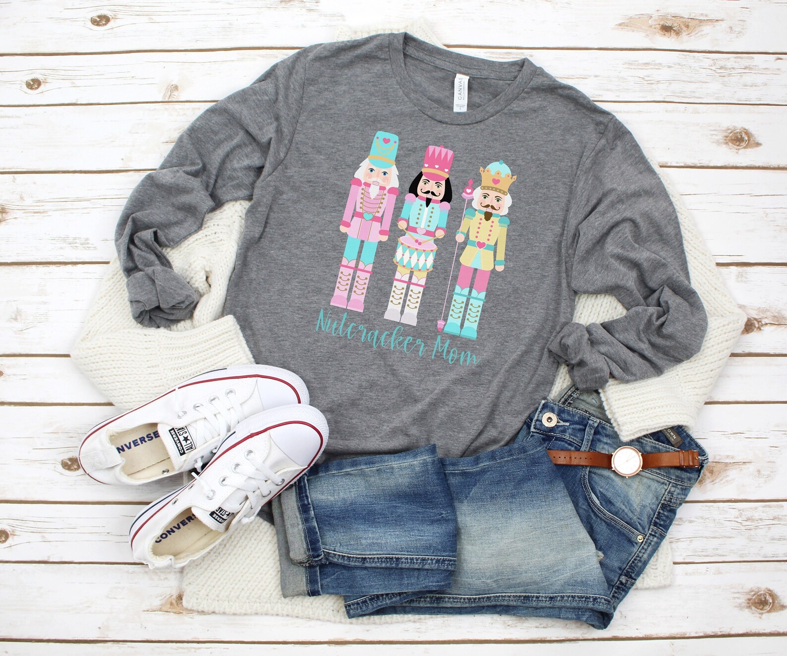 Nutcracker Mom Shirt, Triblend Tee, Crew or V-neck, Women's Nutcracker ...