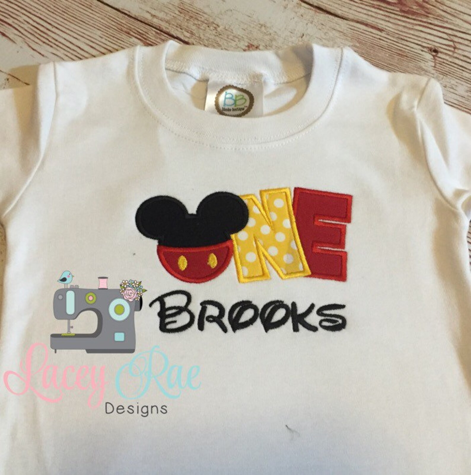 Personalized Custom Mickey Mouse 1st Birthday Shirt, One, Mickey ...