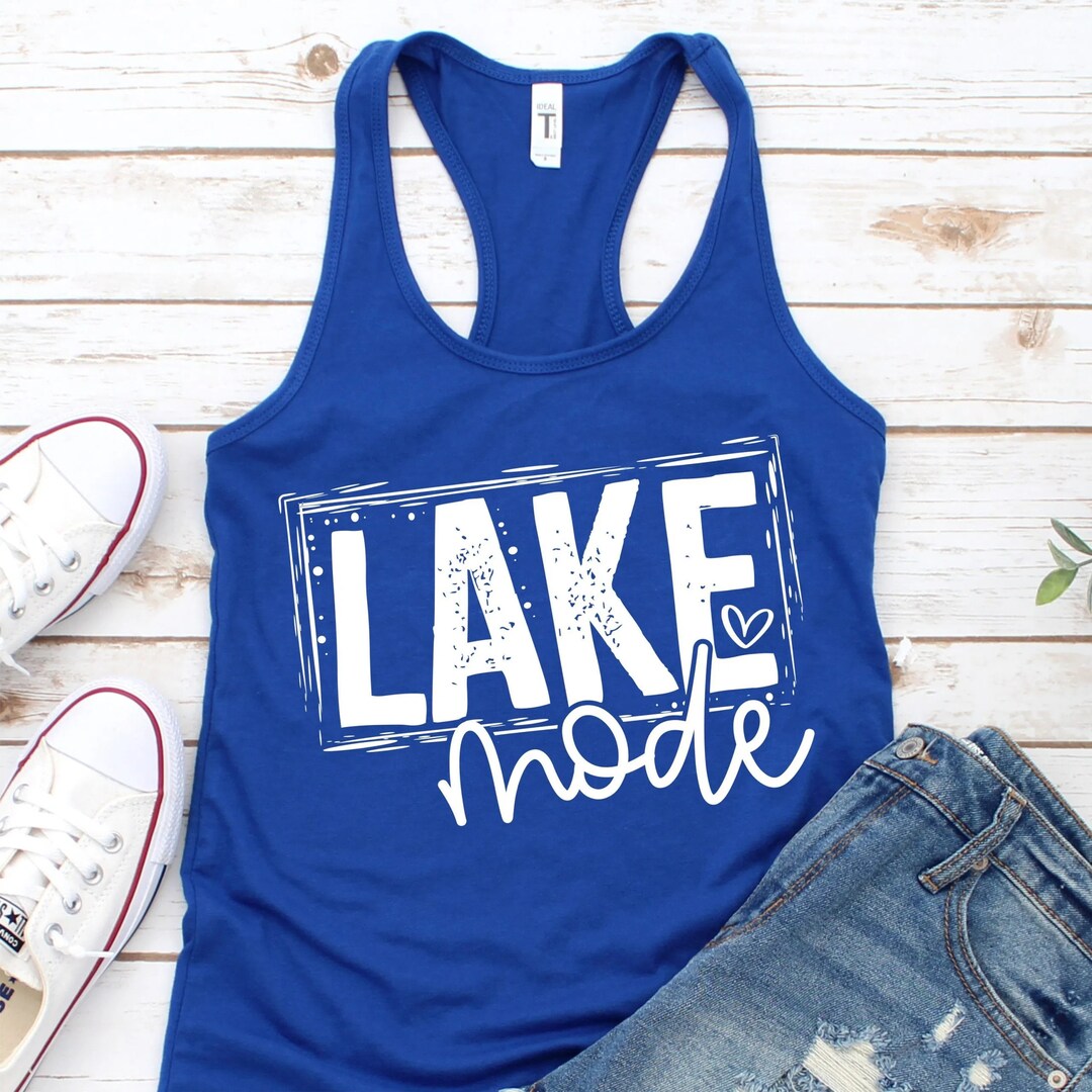 Lake Mode Shirt, Lake Tank Top, Chemise dété Femmes, Chemise Femme ...