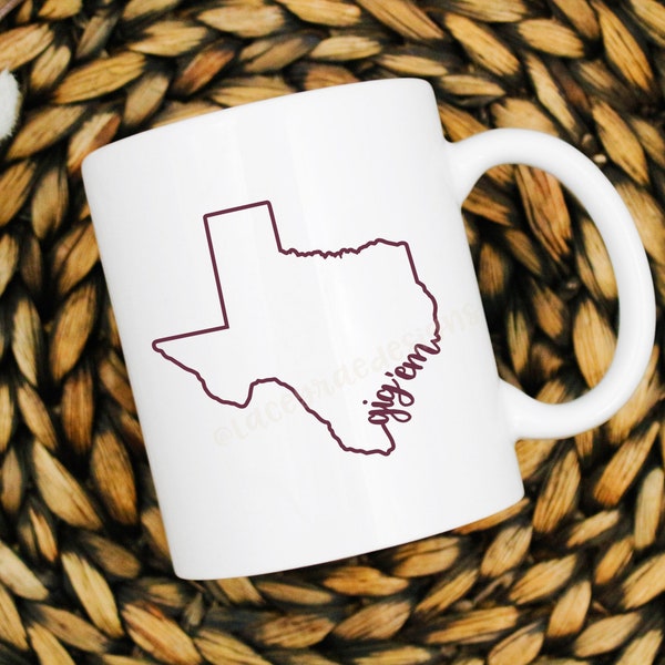Texas Mug - Etsy