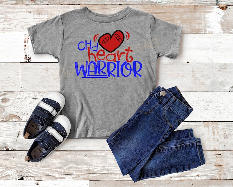 CHD Heart Warrior Shirt CHD Awareness Shirt CHD Boy or Girl - Etsy
