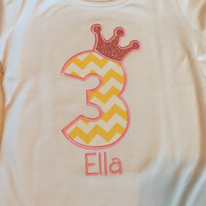 Personalized Princess Birthday Shirt 3rd Birthday Princess - Etsy