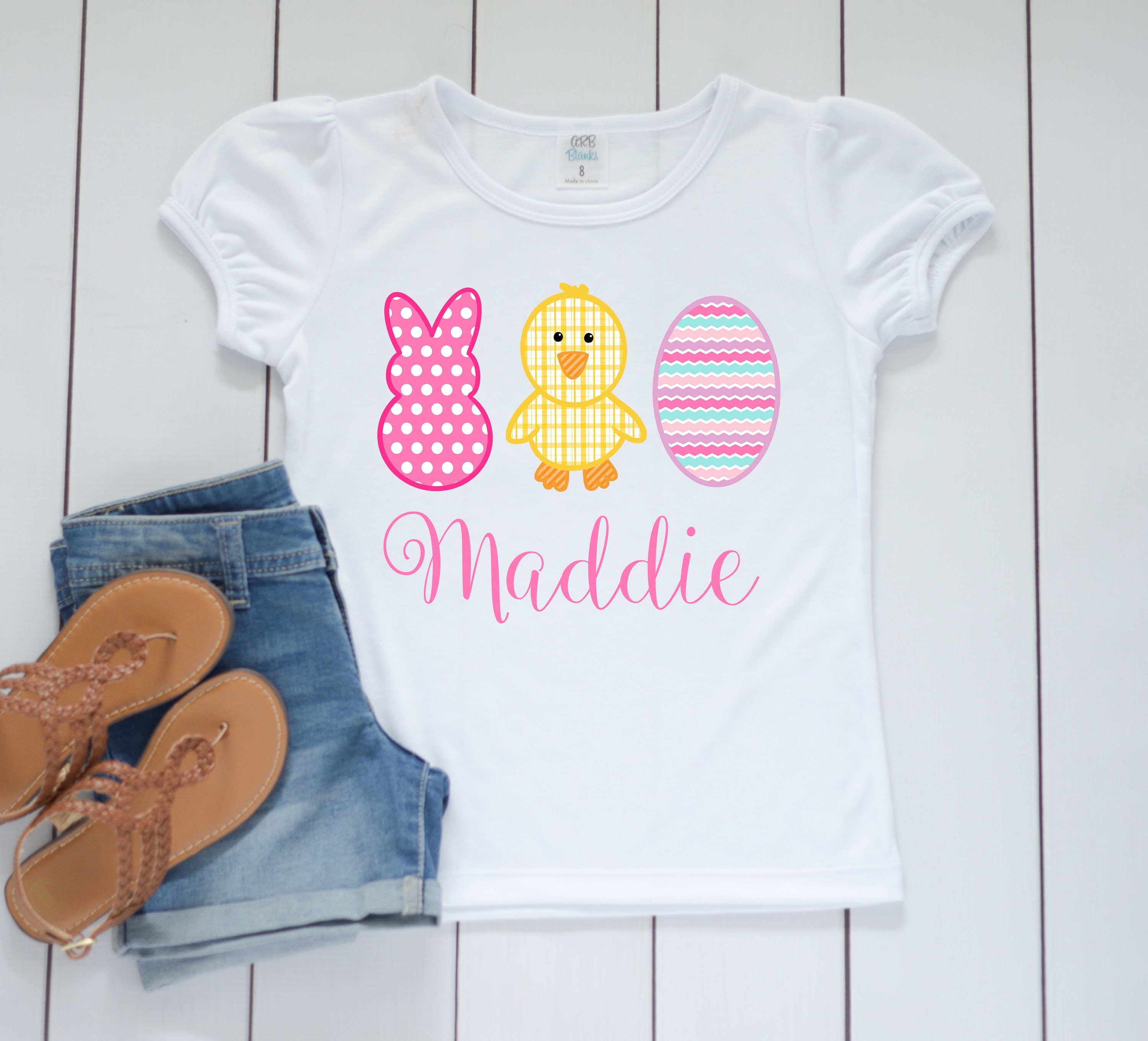 Girls Easter Shirt Easter Shirt With Name Personalized - Etsy
