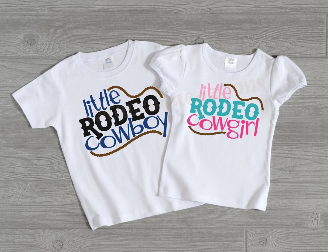 Little Rodeo Cowboy or Cowgirl Shirt, Rodeo Shirt for Kids, Rodeo ...