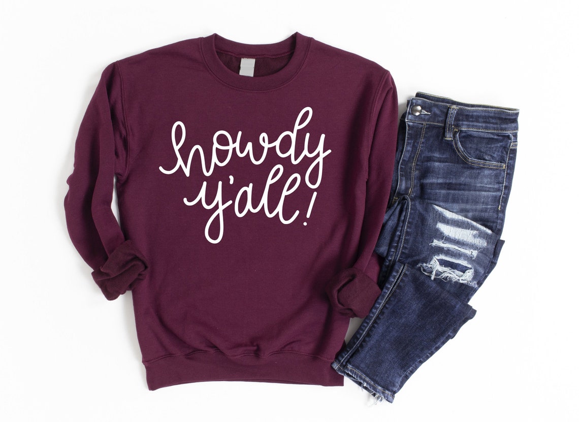 Howdy Yall Aggies Sweatshirt Game Day Shirt Texas A&M Shirt - Etsy