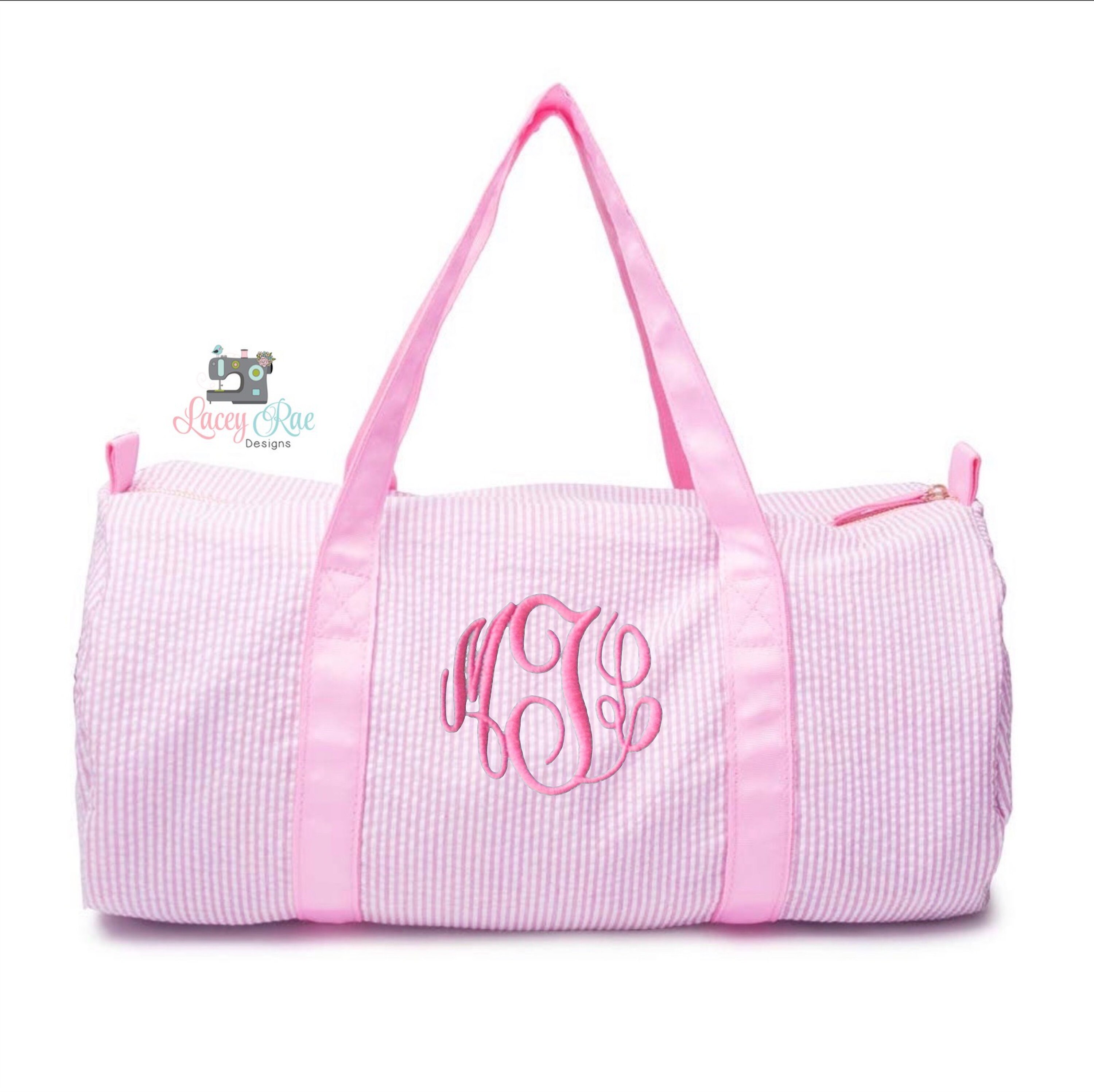 Monogrammed Duffle Bag For Girl