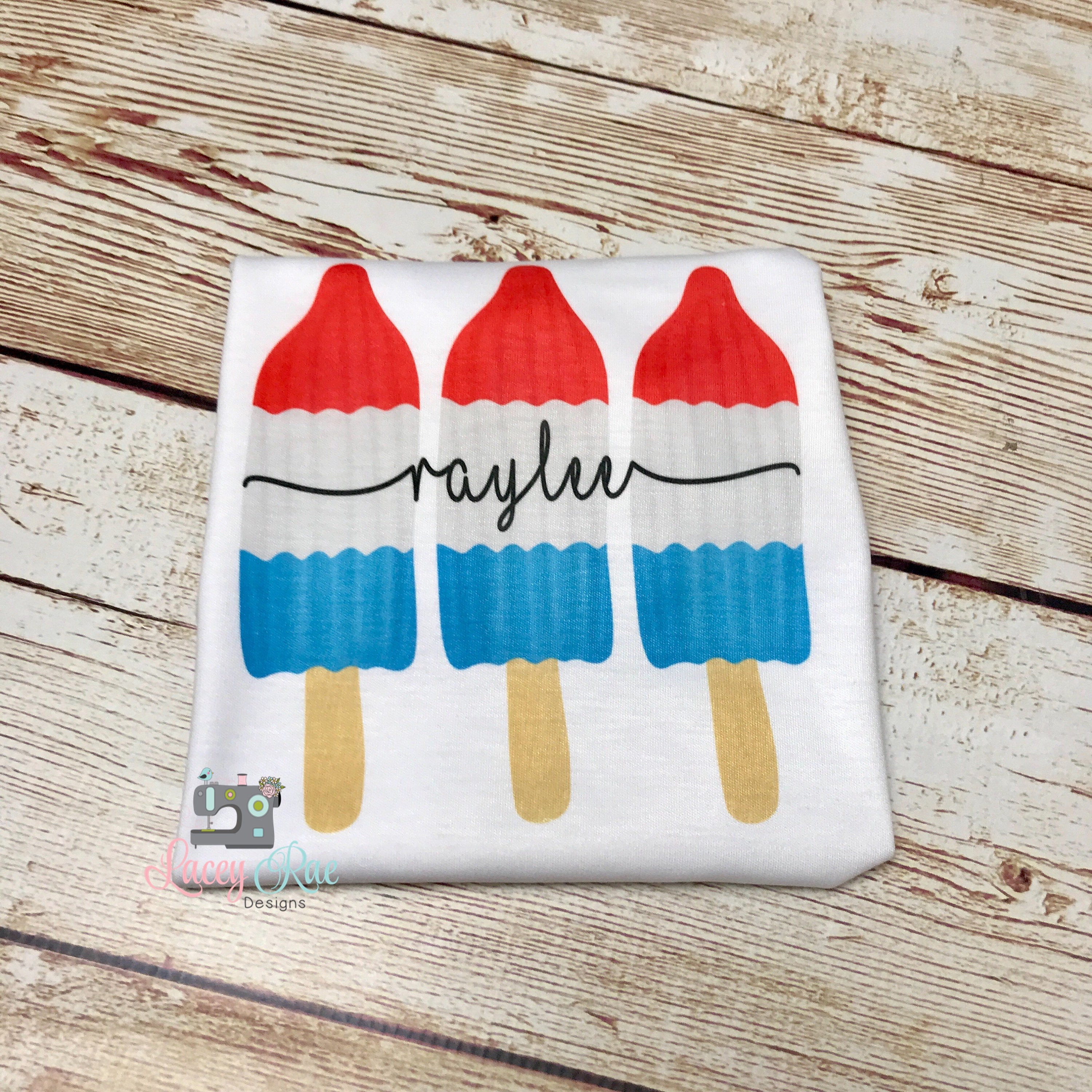 Girls Patriotic Popsicle Shirt, 4th of July Shirt, Toddler Patriotic ...