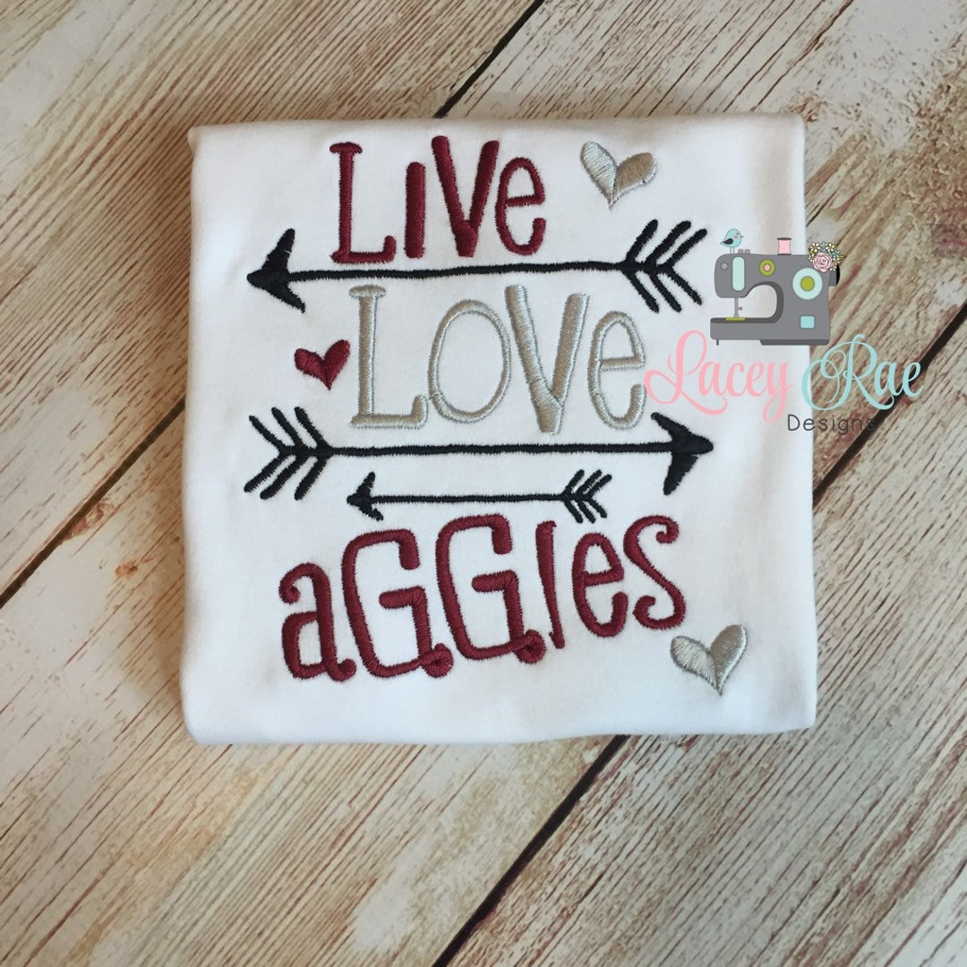 Live, Love, Aggies!! Texas Aggies Game Day Shirt, Texas A&M Toddler ...