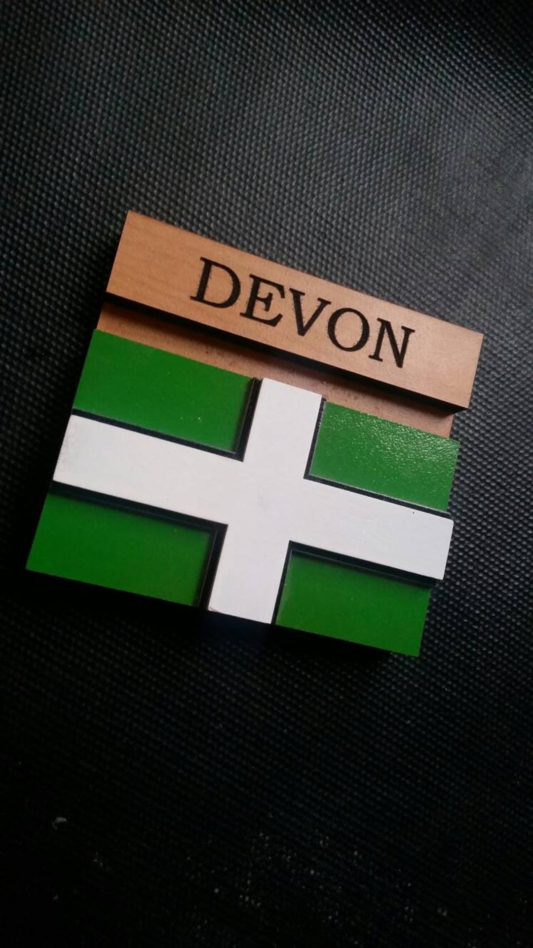 The Flag of Devon in a Small 3D Format Hand-painted With - Etsy