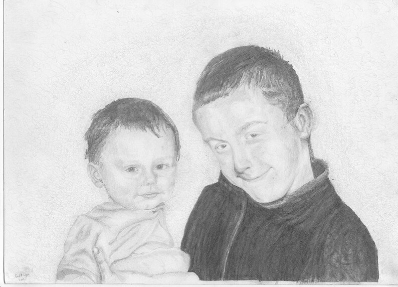 Unique Pencil Portraits of People and Pets. Email Me a Favourite Photo ...