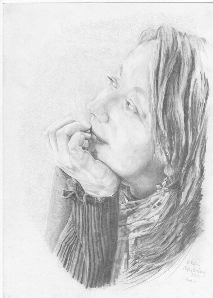 Unique Pencil Portraits of People and Pets. Email Me a Favourite Photo ...