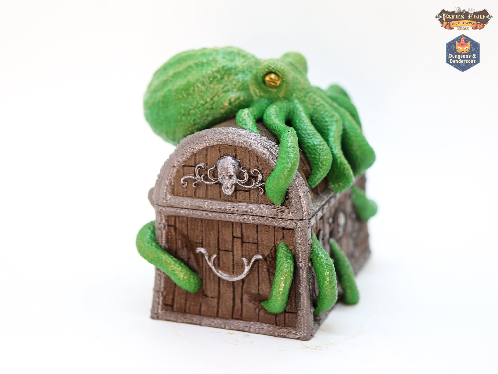 Shiny Octopus Treasure Chest Box Hand Painted Storage Box Great for ...