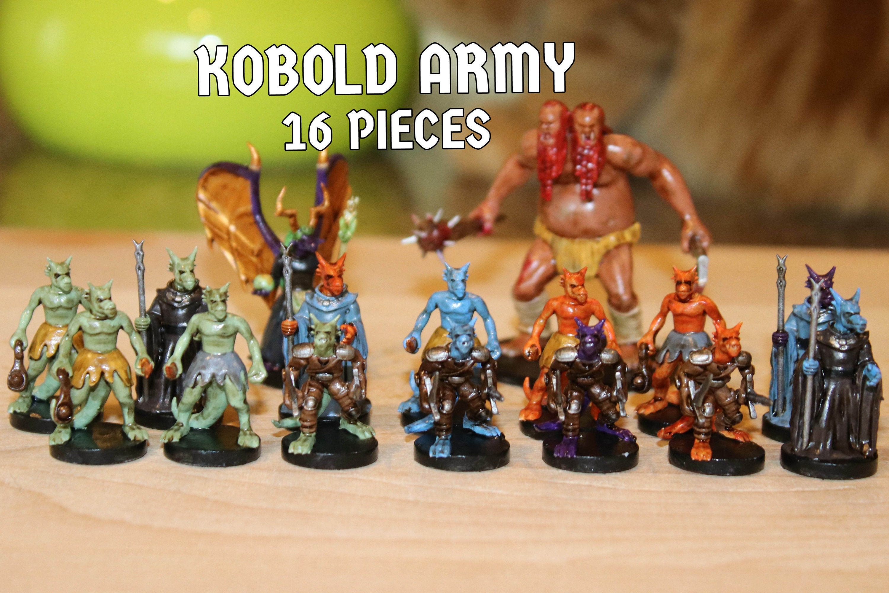 Dnd Miniature Set Kobold Monster Army for Tabletop Rpgs 16 - Etsy