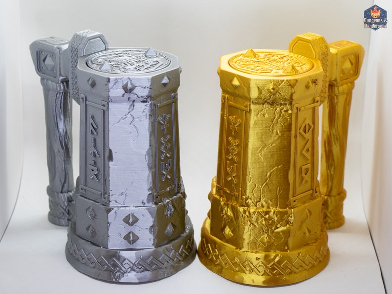 Dwarven Drinking Tankard Choose Your Color Fits Cans & Bottles 3D ...