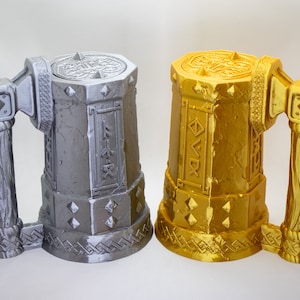 Dwarven Drinking Tankard Choose Your Color Fits Cans & Bottles 3D ...