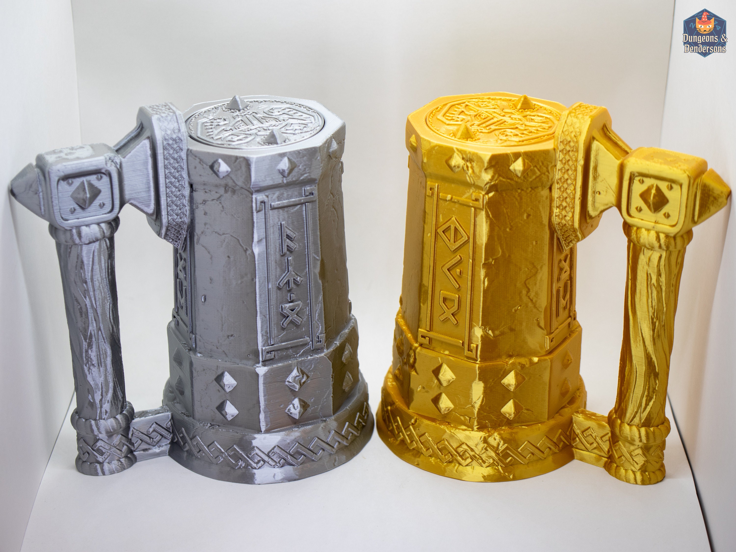 Dwarven Drinking Tankard Choose Your Color Fits Cans & Bottles 3D ...