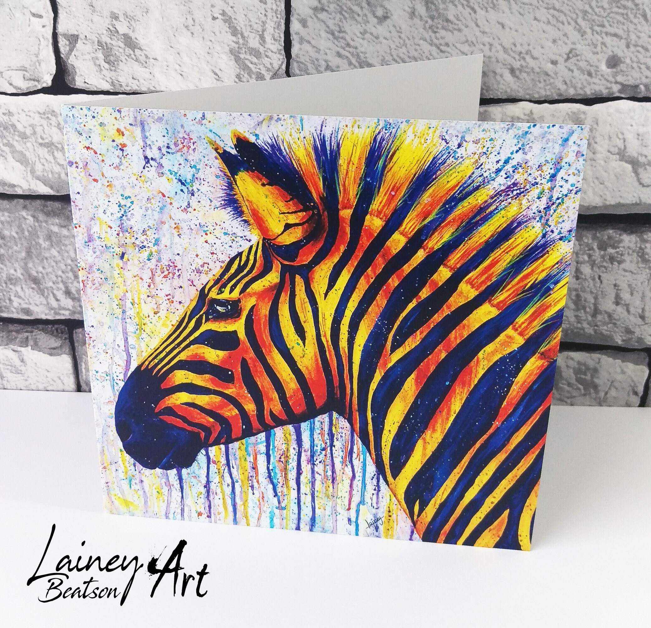 Zebra Card Card Zebra Card Zebra Greetings Card Zebra Gift | Etsy