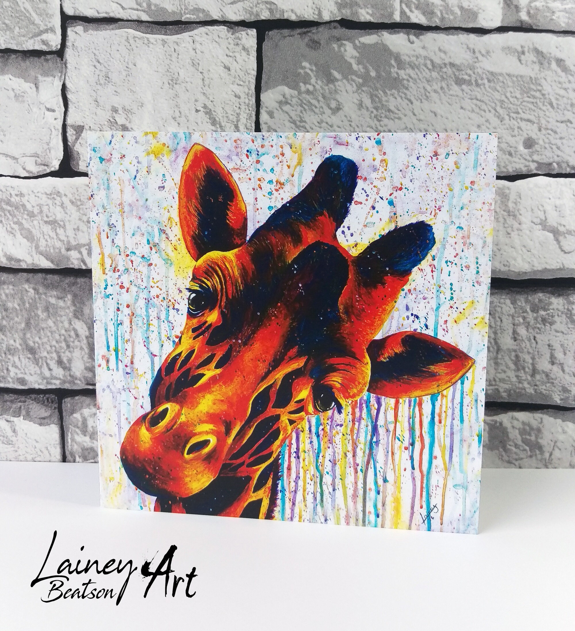 Giraffe Card Card Giraffe Card Giraffe Greetings Card - Etsy
