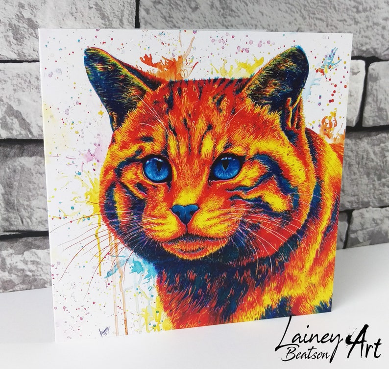 Scottish Wildcat Card Card Scottish Wildcat Card Scottish - Etsy