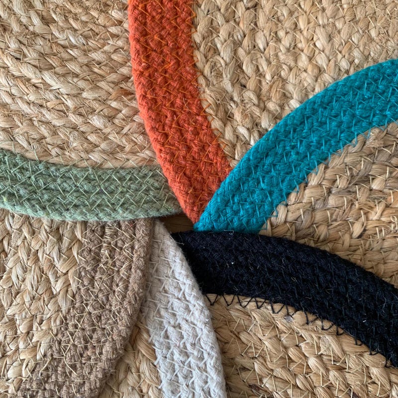 Round Jute Table Mat - Etsy UK