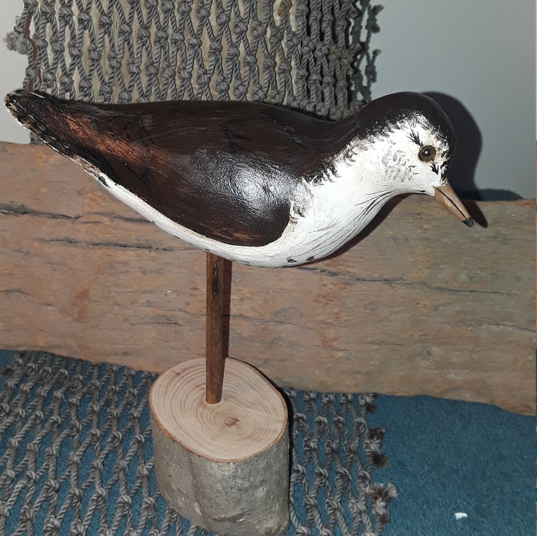 Hand Carved and Painted Spotted Sandpiper. Carved From Tupelo - Etsy