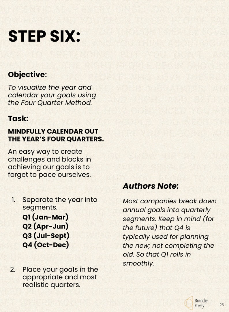 Downloadable Vision Board and Mapping Workbook | Personal Guide for ...