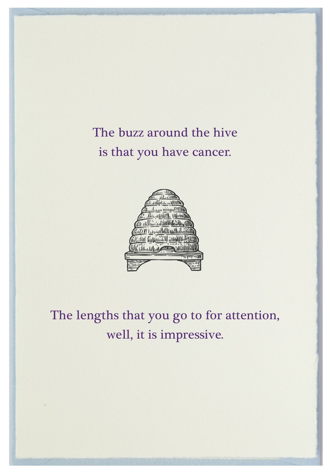 Dark Humor Card for Someone With Cancer—acerbic Get Well Card on ...