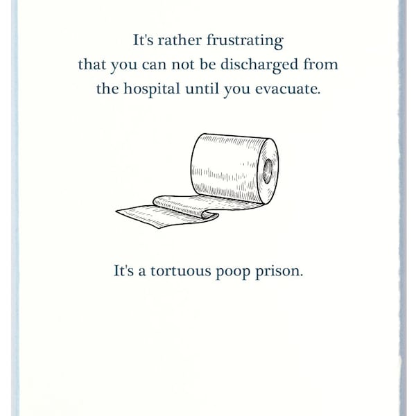 Poop Get Well Card - Etsy