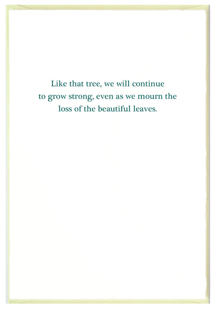 Thoughtful Condolence Card on Soft Felted Italian-made Paper - Etsy