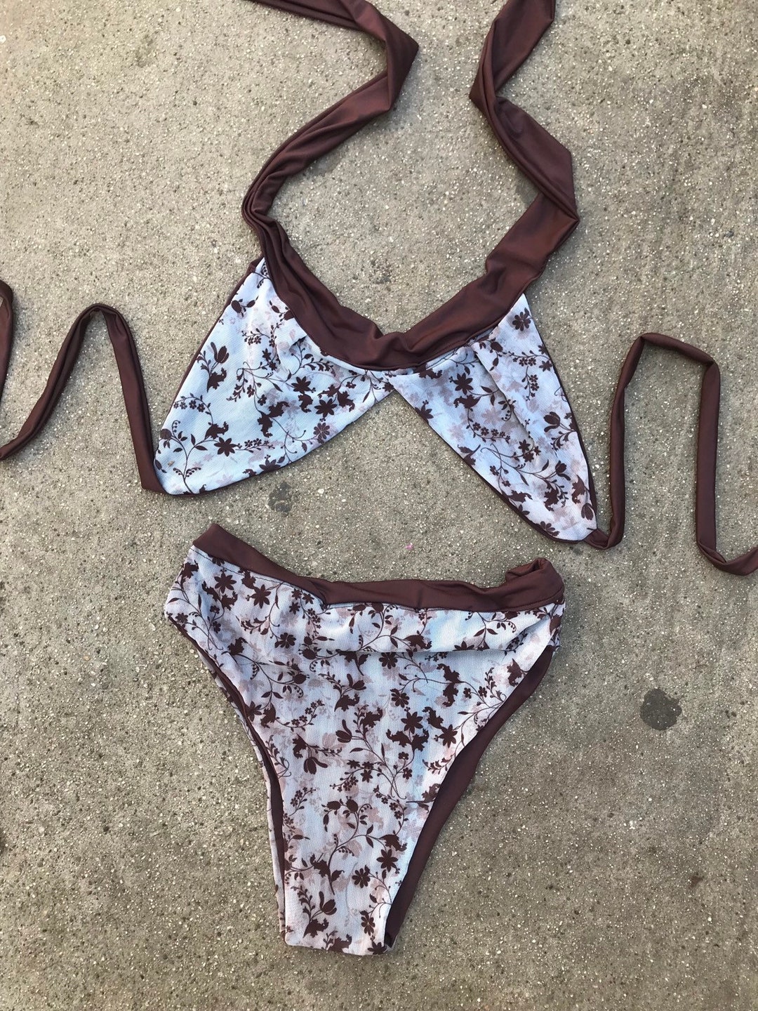 Floral 2 Piece Set Mesh Top Rave Fashion Festival Fashion - Etsy UK