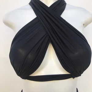 Cross Over Top, Halter Top, Beachwear, Woman Clothing, Crop Top ...