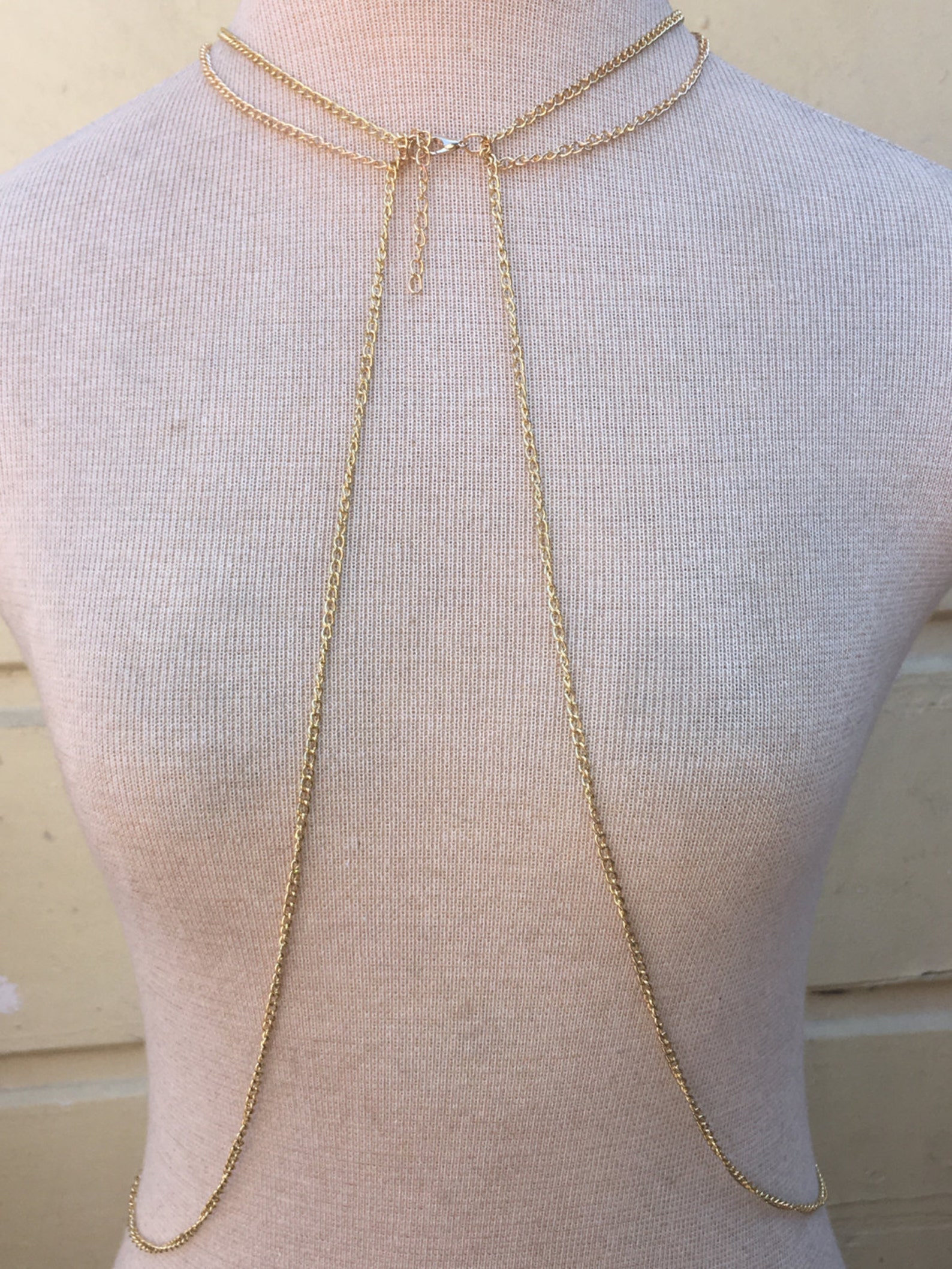 Curb Chain Body Chain Bikini Body Jewelry Layered Body - Etsy UK