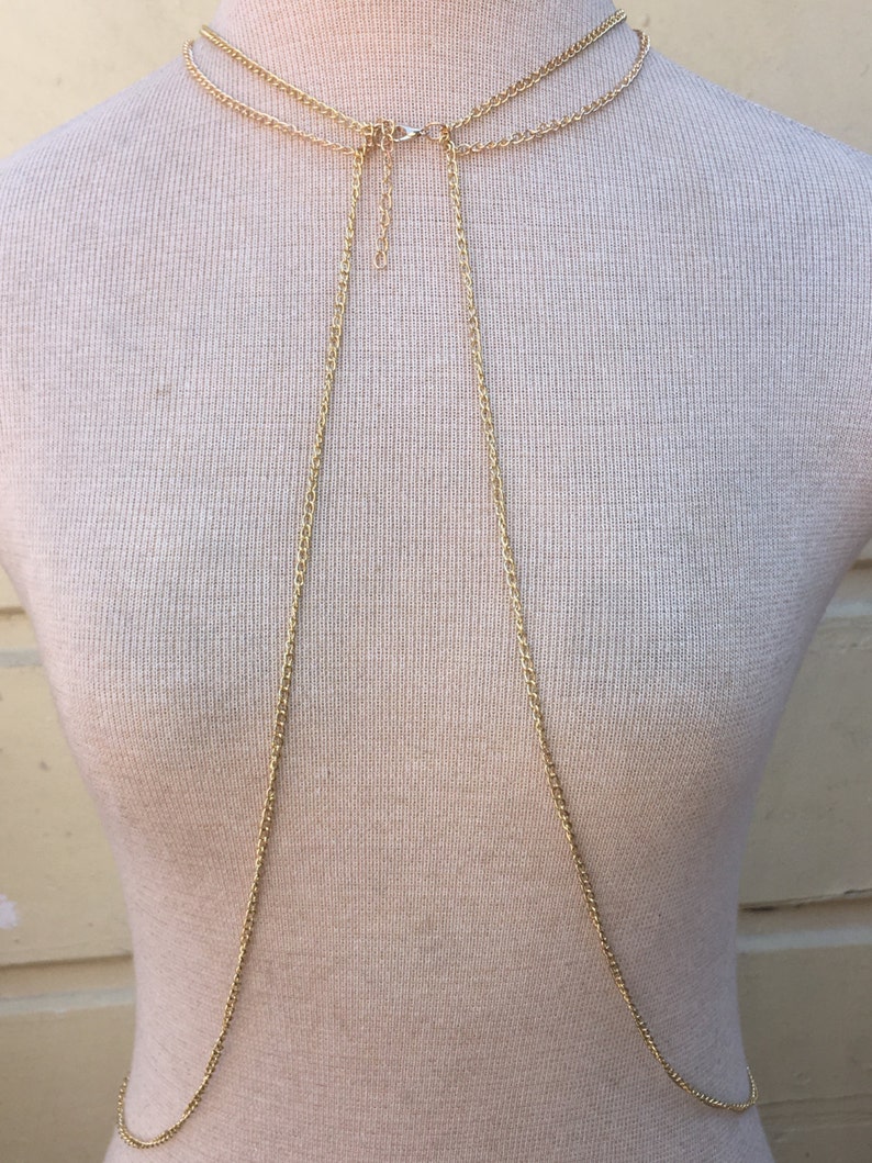 Curb Chain Body Chain Bikini Body Jewelry Layered Body - Etsy UK