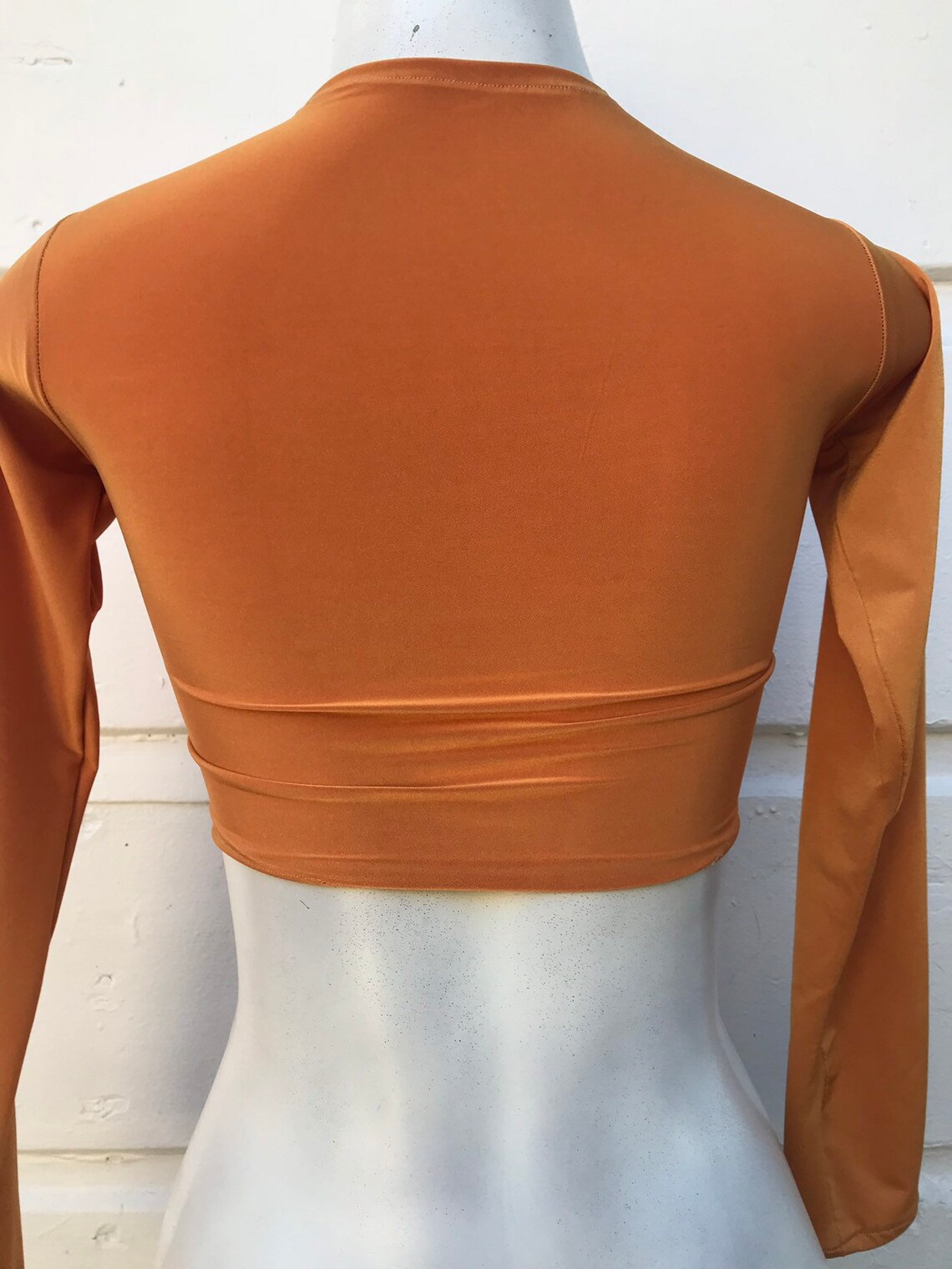 Rushed Top Sexy Top Crop Top Long Sleeve Top Woman | Etsy