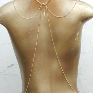 Layered Body Chain, Body Jewelry, Bikini Body Jewelry, Gold Body Chain ...