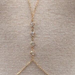 Crystal Body Chain Layering Body Chain Bikini Body Jewelry | Etsy