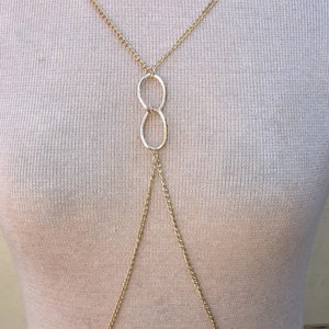 Curb Chain Body Chain, Bikini Body Jewelry, Layered Body Chain, Beach ...
