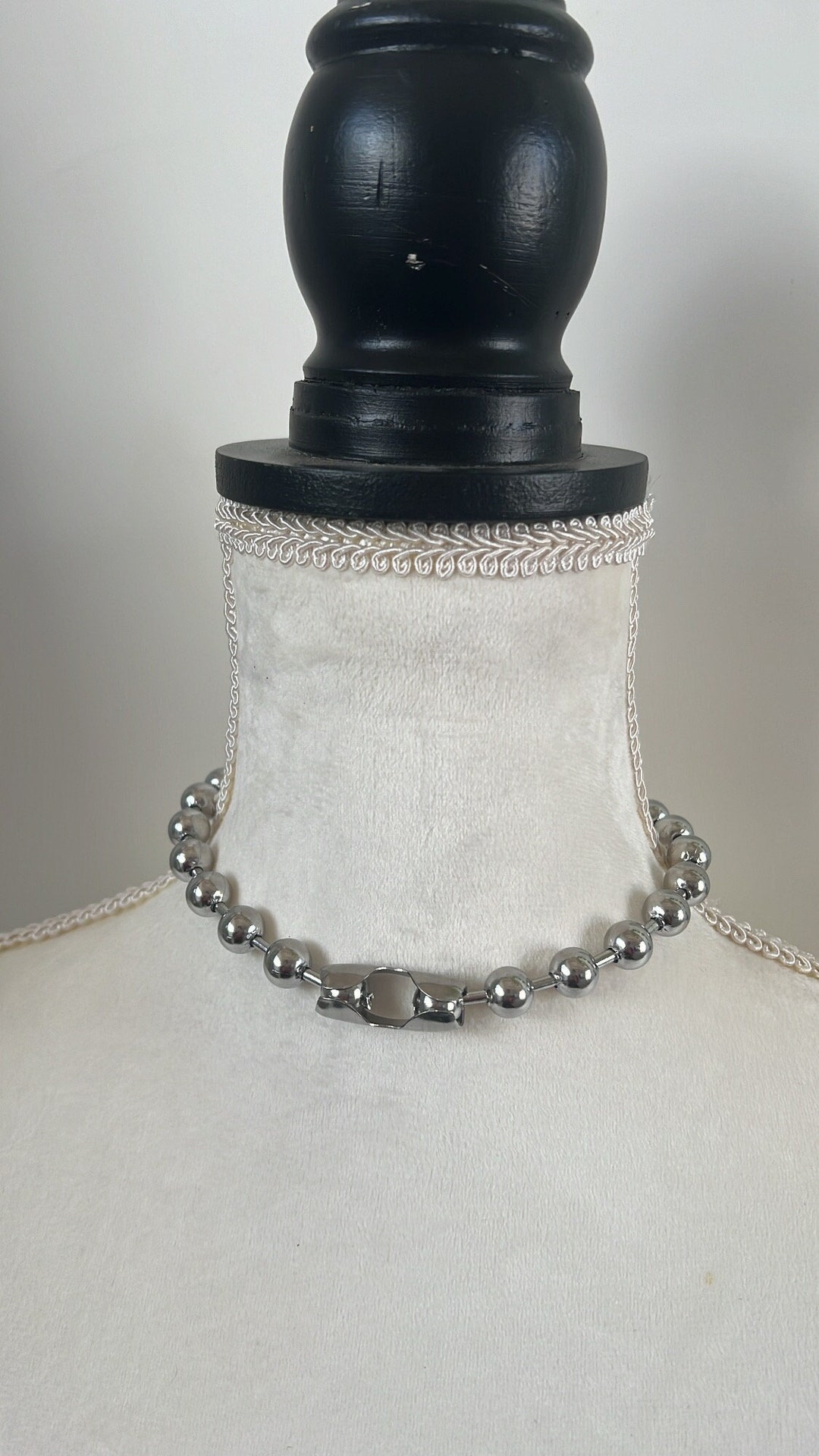 Ball Chain Choker | Stainless Steel Choker | Grunge Necklace | Unisex ...