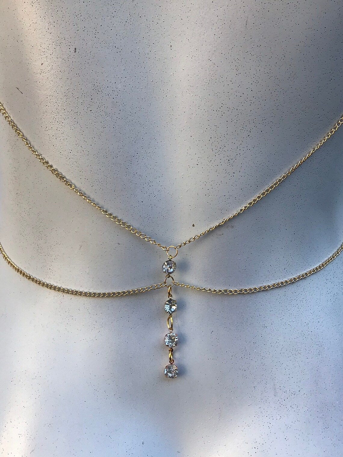 Back Body Chain Jewelry Bikini Body Jewelry Back Drop - Etsy