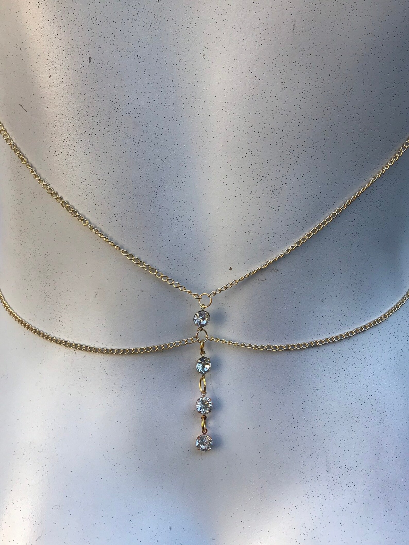 Back Body Chain, Jewelry, Bikini Body Jewelry, Back Drop Jewelry ...